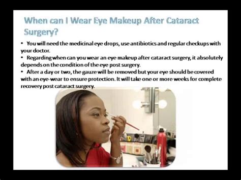 When Can You Wear Makeup After Cataract Surgery Saubhaya Makeup