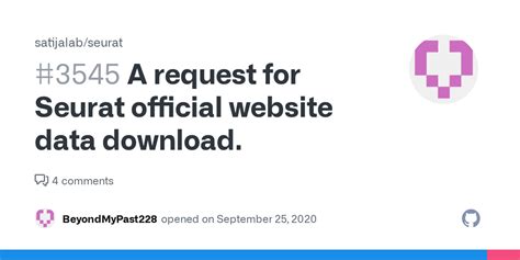 A Request For Seurat Official Website Data Download · Issue 3545