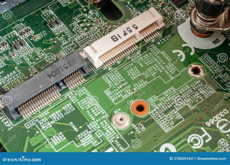 Storage Device Interface On Computer Motherboard Stock Image Image Of Laptop Macro 270620163