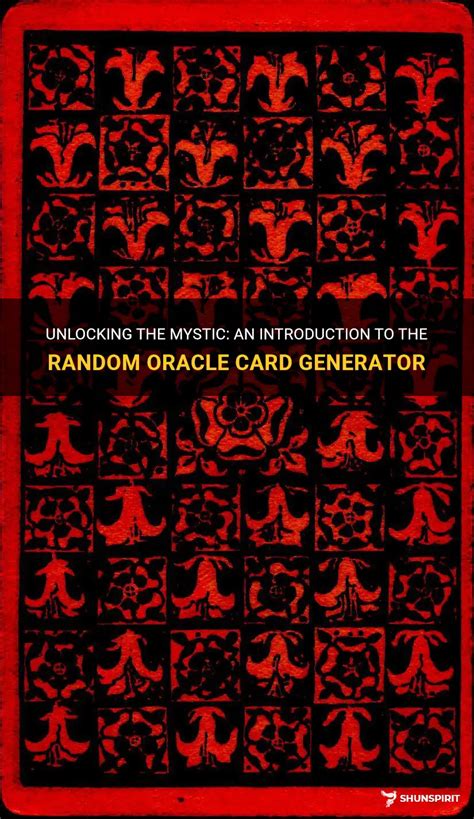 Unlocking The Mystic An Introduction To The Random Oracle Card Generator ShunSpirit