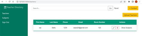 Github Saiprasadsvassignment Teacher Directory