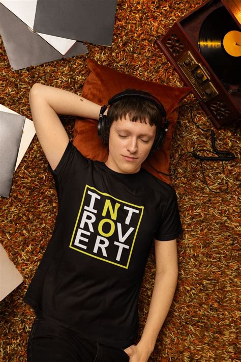 Introvert No T Shirt White Yellow Introvert T Shirt