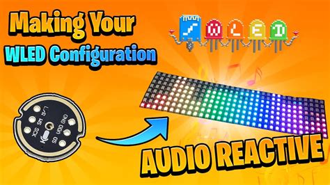 How To Make An Audio Reactive Wled Matrix With Esp32 Ws2812b Inmp441 Youtube
