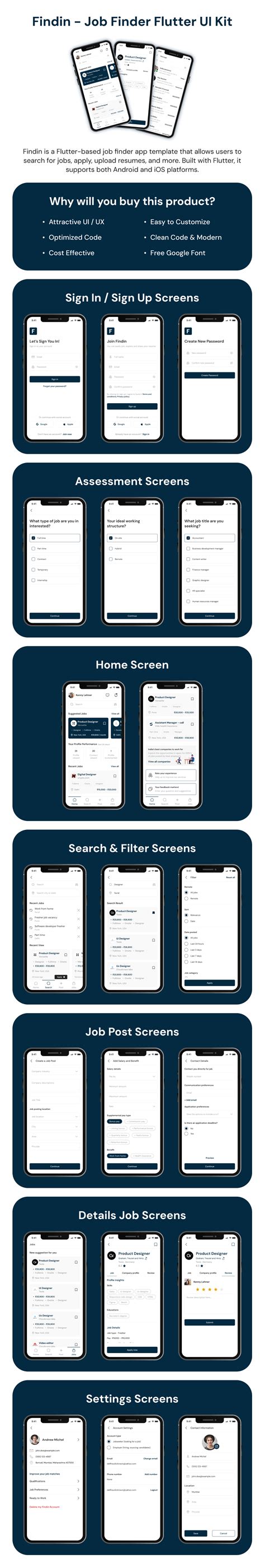 Findin Job Finder Flutter App Ui Kit Buy Apps Themes Ui Templates Plugins And Source