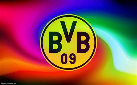 Download Multicolor Borussia Dortmund Logo Wallpaper
