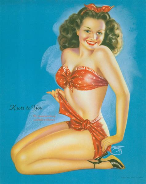 The American Gil Elvgren Thinking Of You January 1964 American