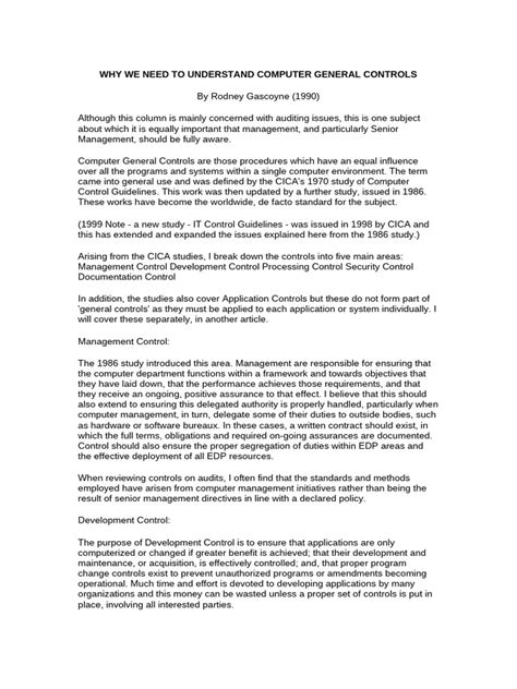 general controls pdf