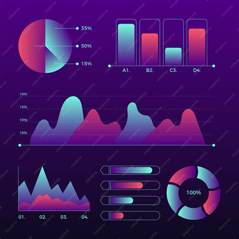 Premium Vector Gradient Data Visualization Design