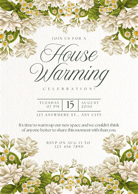 Free Custom Printable Housewarming Invitation Templates Canva