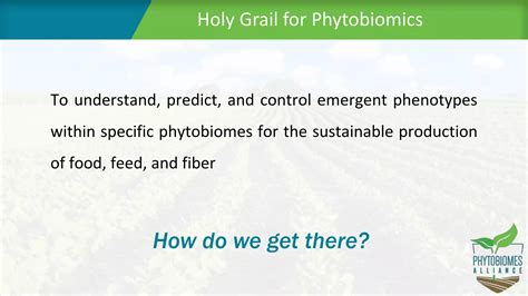 From Simple To Complex Phytobiomes And The 2050 Vision For