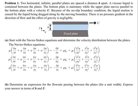 solved problem 1 two horizontal infinite parallel plates