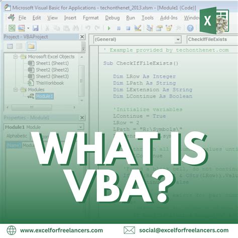 Excel For Freelancers On Twitter What Is Vba Vba Stands For Visual
