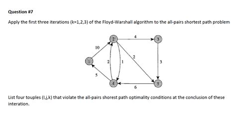 Solved Question 7 Apply The First Three Iterations