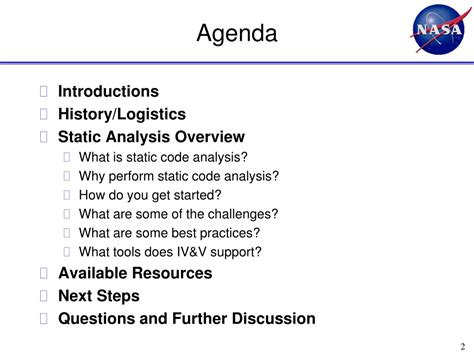 Ppt Nasa Ivandv Program Static Code Analysis Overview And Support Services Powerpoint