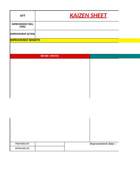 F Qa 05 Kaizen Sheet Pdf