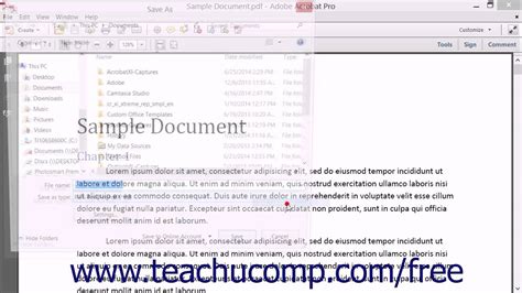 Exporting Text Adobe Acrobat Xi Training Tutorial Course Youtube