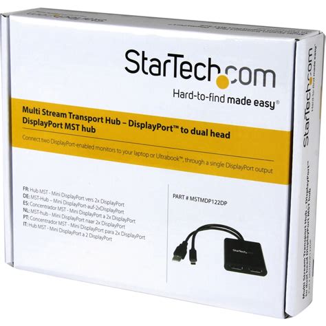 StarTech Com MST Hub Mini DisplayPort To X DisplayPort Multi