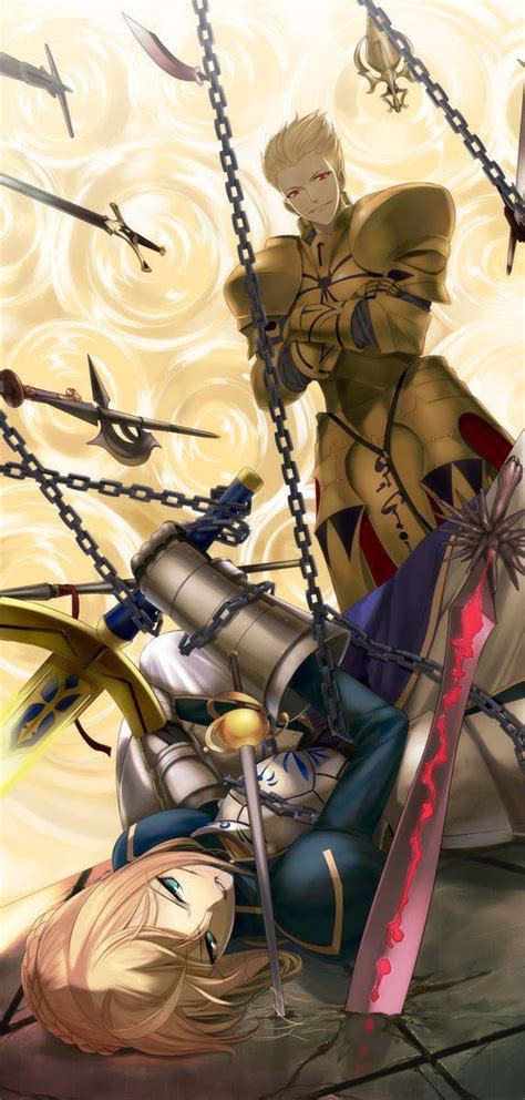 Fate: Saber(Arturia) VS Archer(Gilgamesh) by Gabrielescala2306 on ...