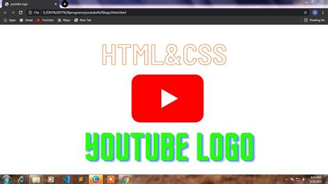 How To Make Youtube Logo Using HYML CSS Project In Css YouTube