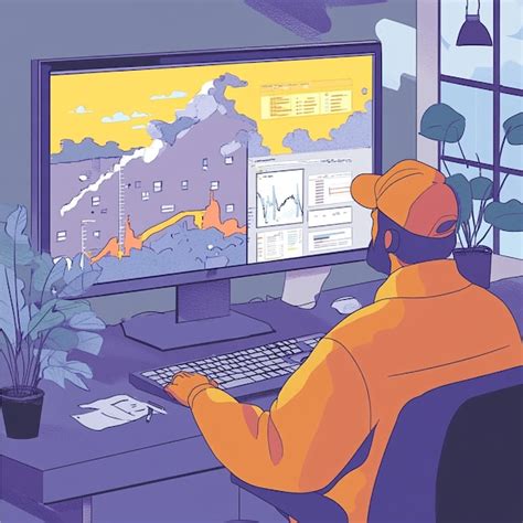 Meteorologists Analyzing Weather Data And Forecasting On A Computer