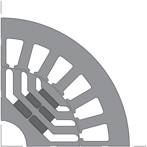 Geometry Of The Reference Ipm Synchronous Machine Download Scientific Diagram