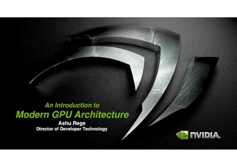 Pdf An Introduction To Modern Gpu Architecture€¦ · • Example