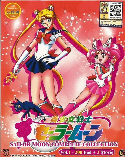 Dvd Anime Sailor Moon Complete Collection Series Vol1 200end 3 Movie