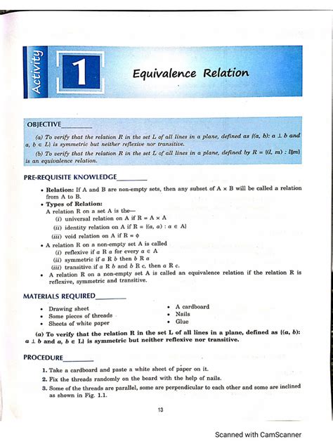 equivalence relation pdf