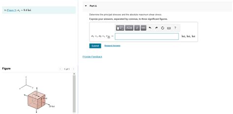Solved Determine The Principal Stresses And The Absolute