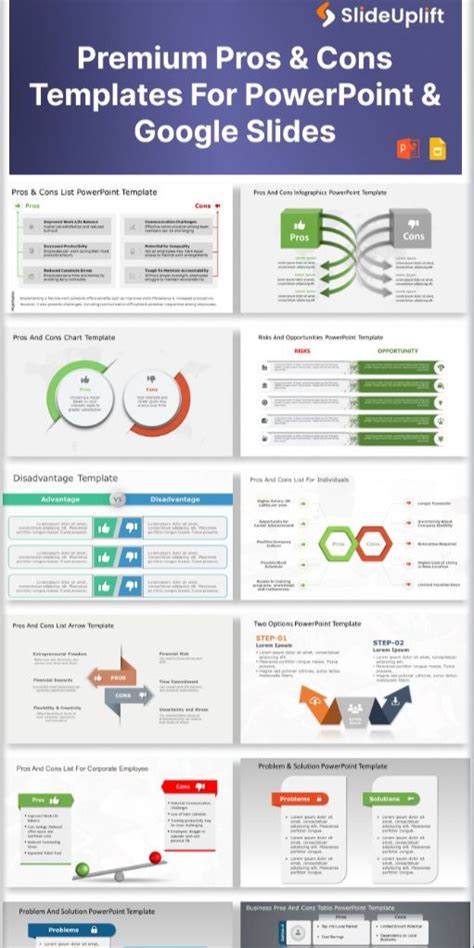 Pros And Cons Slide Templates For Decision Making SlideUpLift