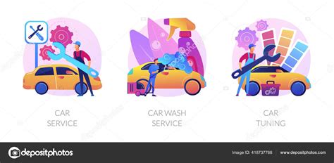 Vehicle Care Services Vector Concept Metaphors Stock Vector By ©visualgeneration 418737768