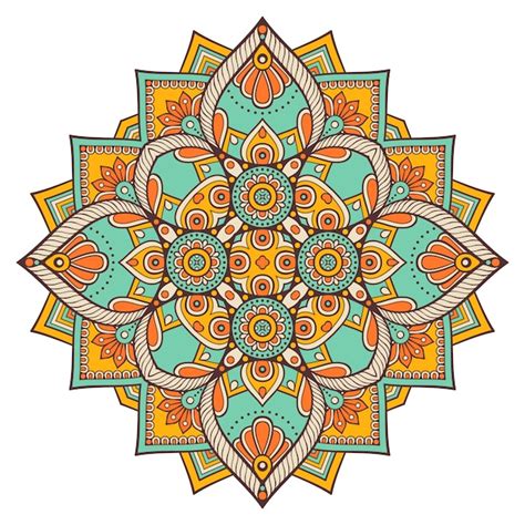 Premium Vector Decorative Geometric Tile Illustration