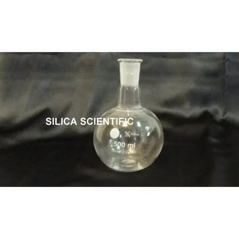 Silica Scientific Glass Quartz Round Bottom Flask For Chemical Laboratory At Number In Thane