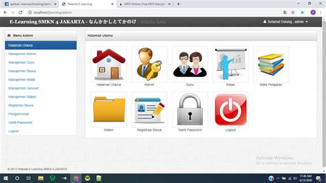 Aplikasi E Learning Berbasis Web Dengan Framework Codeigniter