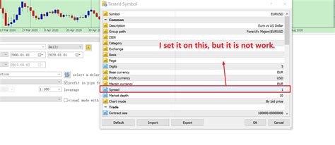 When I Use Backtest In Mt5 How To Set Symbols Spread To Other Number Symbols General