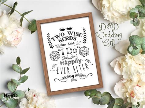Dnd Ts Couple For Dnd Wedding T Printable Wall Art Dnd Posters