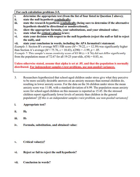 Solved V For Each Calculation Problems 3 5 I Determine Chegg Com