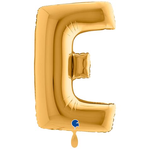 1 Balloon Xxl Letter E Gold