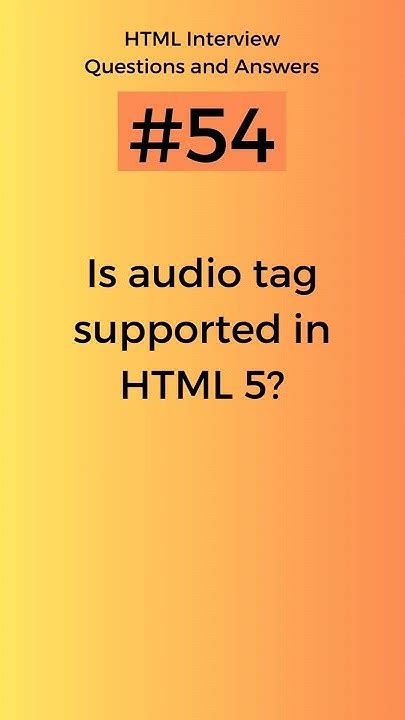 audio tag support in html5 how to add audio in html html interview