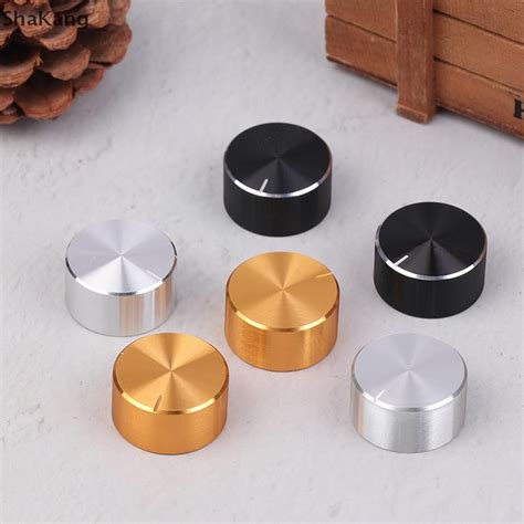 Skmy 25x13mm Aluminum Alloy Rotary Encoder Switch Shaft Hole 6mm Potentiometer Knob Audio