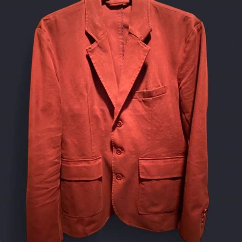Filson Burgundy Cotton Unconstructed Blazer Rare Depop