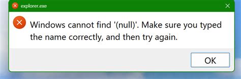 Cannot Resolve Windows Cannot Find Null Make Sure Microsoft Qanda