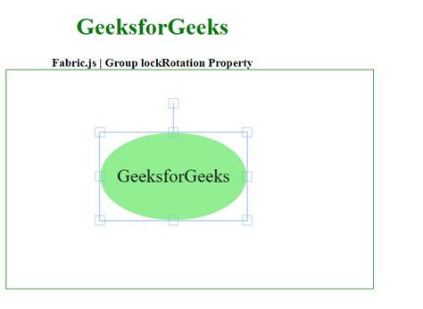 Fabric Js Group LockRotation Property GeeksforGeeks