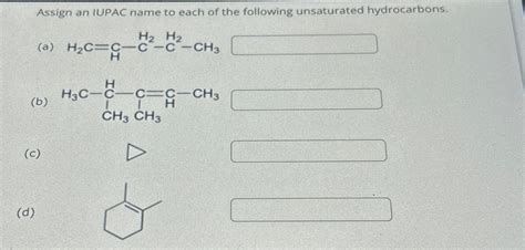 Solved Assign an IUPAC name to each of the following | Chegg.com