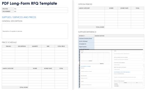 Free Pdf Request For Quote Rfq Templates And Forms