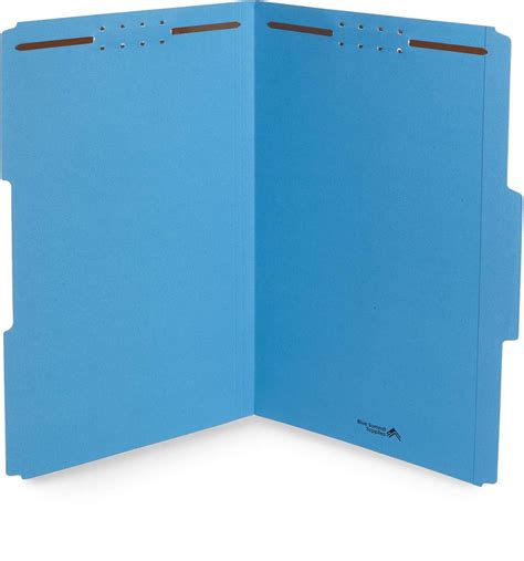 Blue Summit Supplies Blue File Folders With Fasteners File Folders