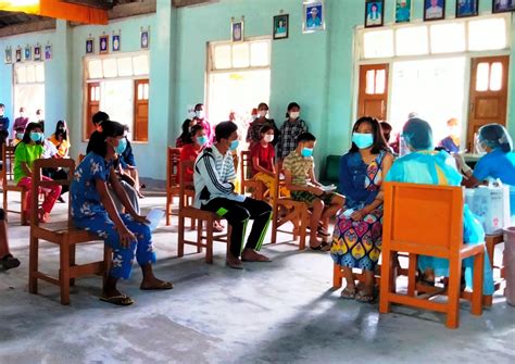 ညောင်ရွှေမြို့နယ်အတွင်း အသက် ၁၂ နှစ်အထက် ကျောင်းသား၊ ကျောင်းသူလေးများအား ကိုဗစ် ၁၉ ရောဂါ ကာကွယ