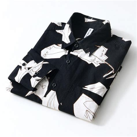 【楽天市場】シャツ メンズ 長袖シャツ 柄シャツ おしゃれ ポケット付き カジュアルシャツ プリント メンズシャツ メンズ長袖シャツ ライト