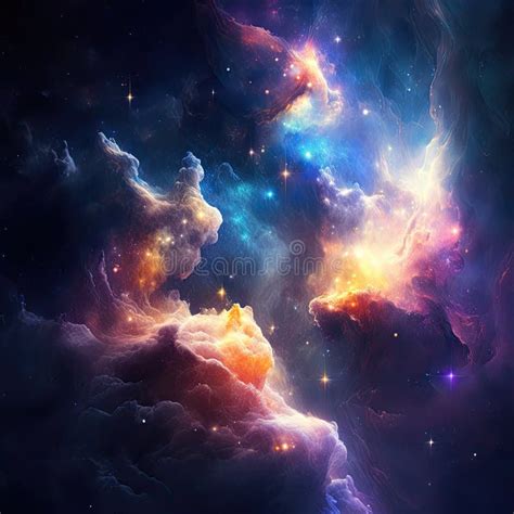 The Nebula Is A Vast Cloud Of Interstellar Gas And Dust Stock