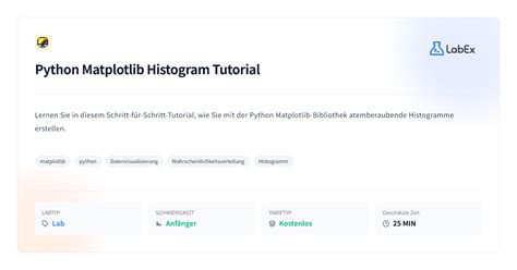 Meisterung Der Python Matplotlib Histogramm Visualisierung Labex